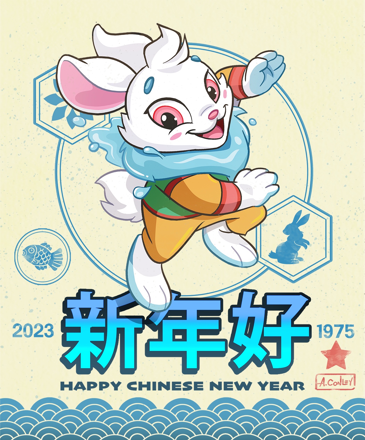 Chinese Zodiac 2023, year of the Rabbit – Anthony Conley Art