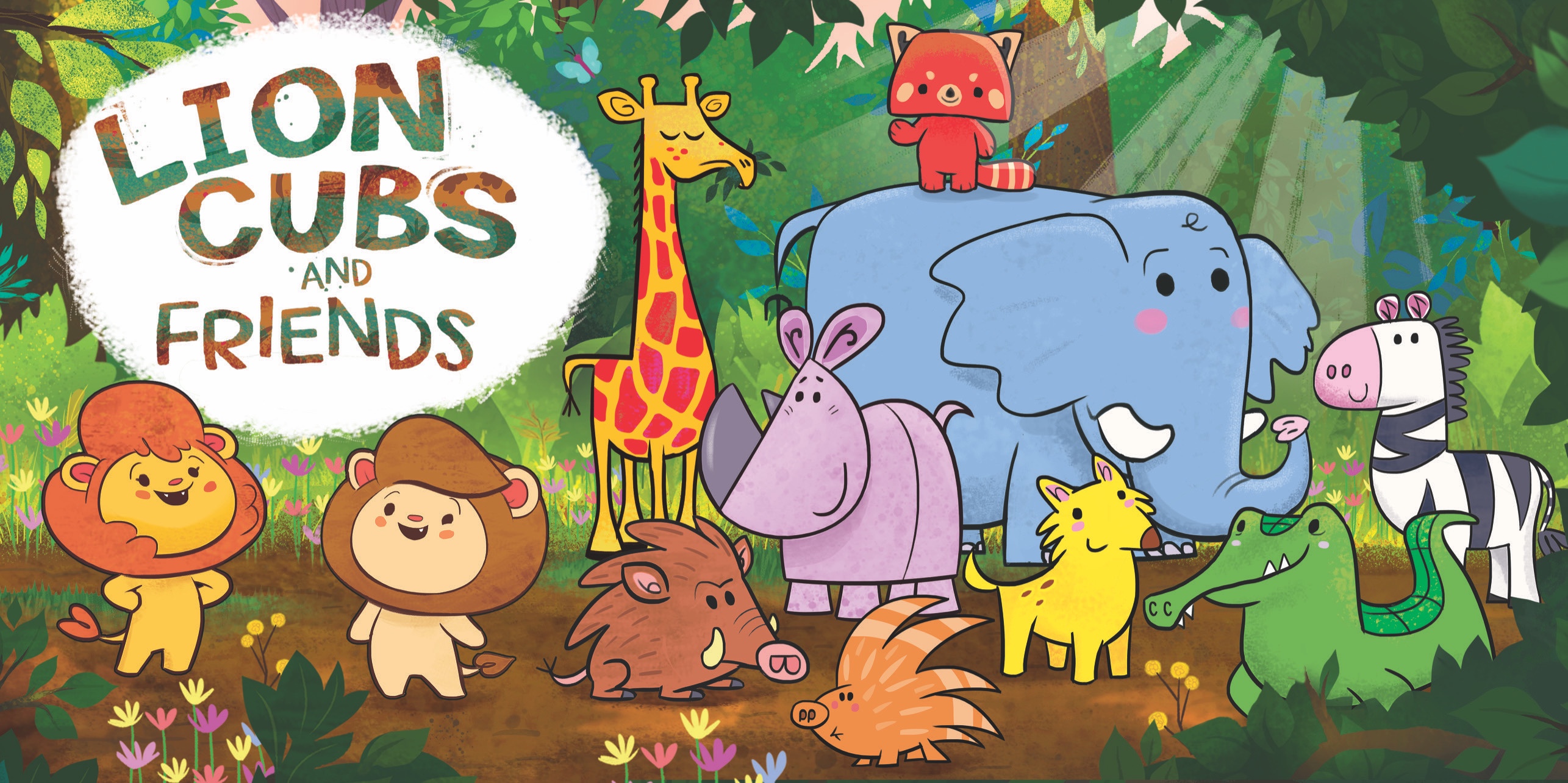 Lion Cubs and Friends – Anthony Conley Art