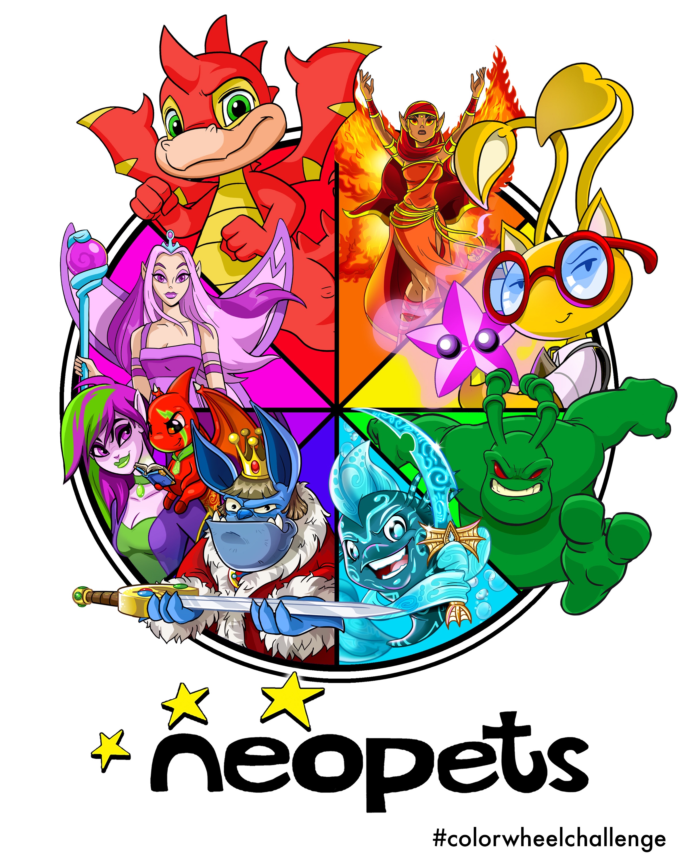 Color Wheel Challenge: Neopets Edition – Anthony Conley Art