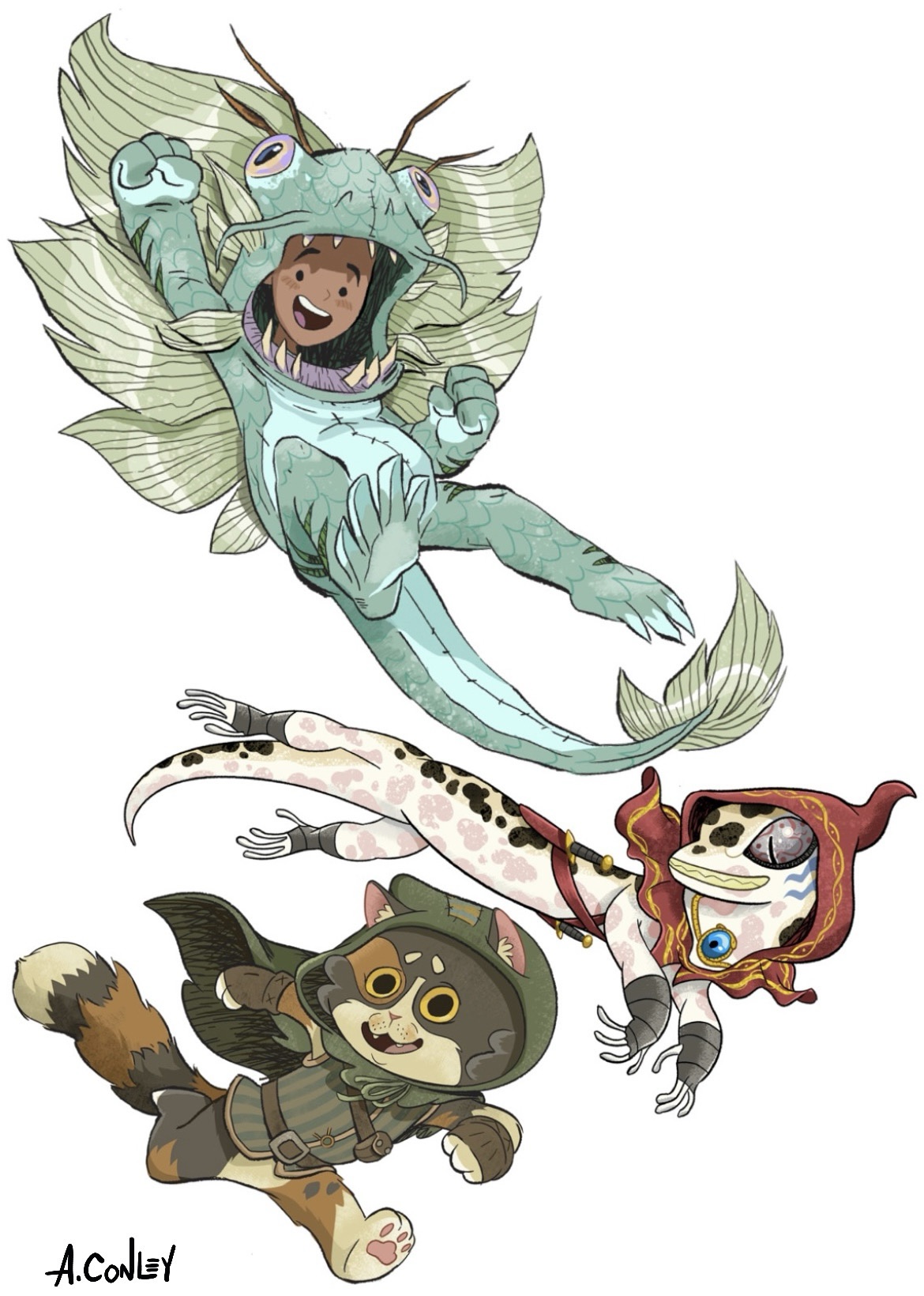 Marco, Ghekko, Gatto – Anthony Conley Art