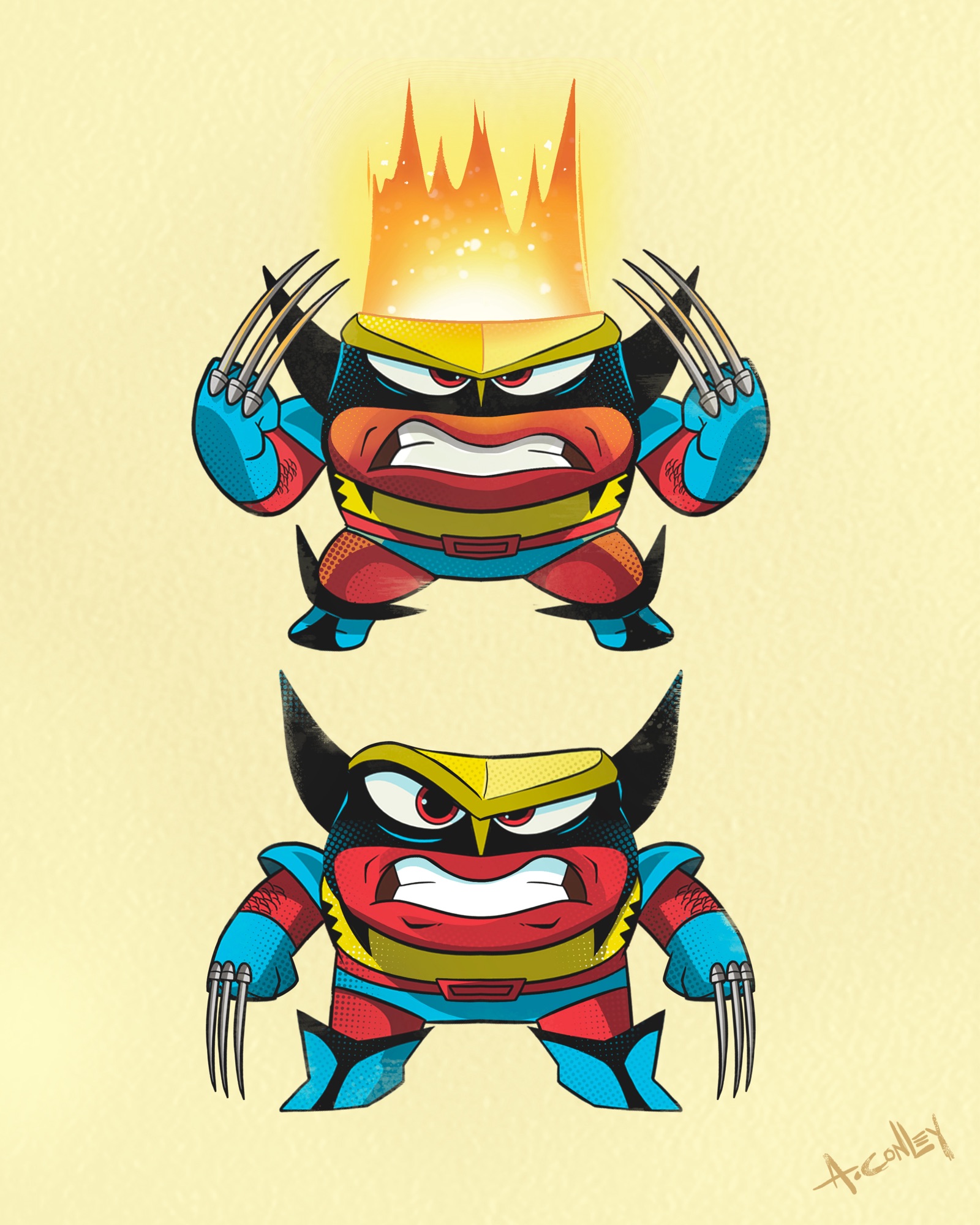 Angry Wolverine – Anthony Conley Art