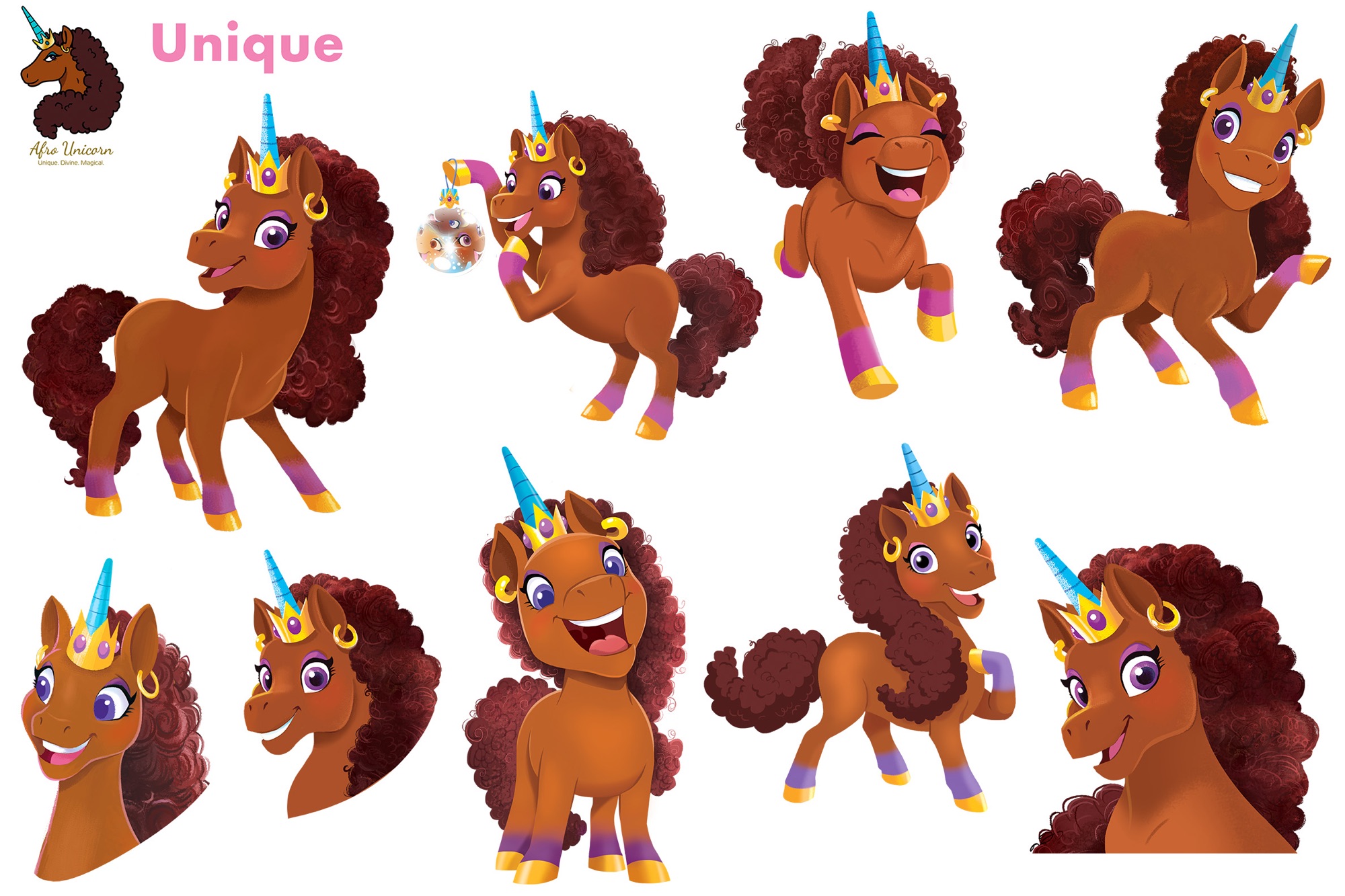 Afro Unicorn 2024 – Anthony Conley Art