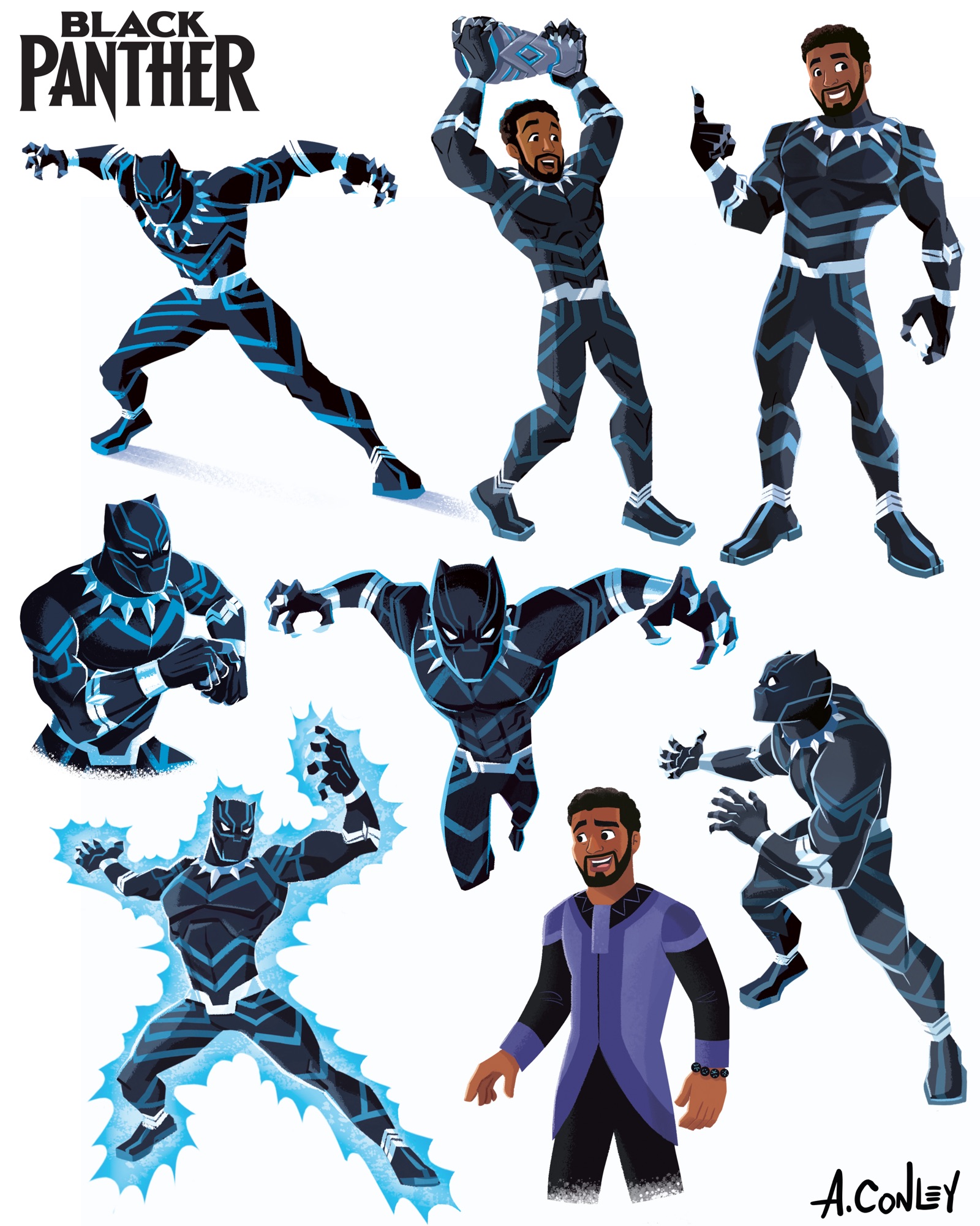BLACK PANTHER – Anthony Conley Art